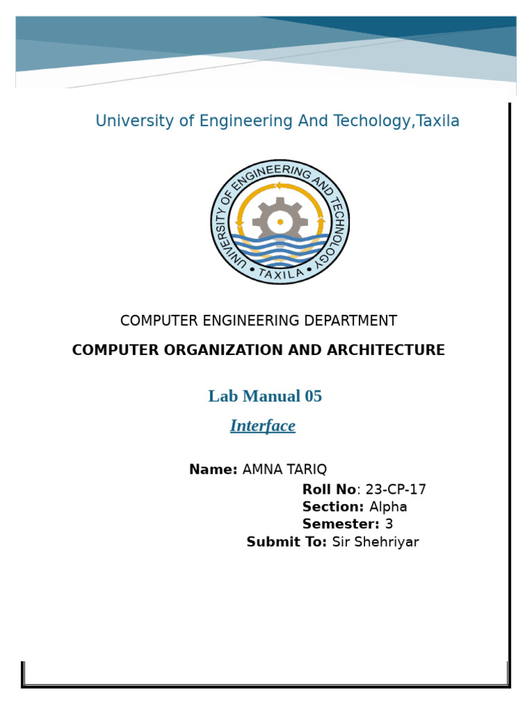 lab 5 Interface | PDF | Method (Computer Programming) | Class (Computer ...