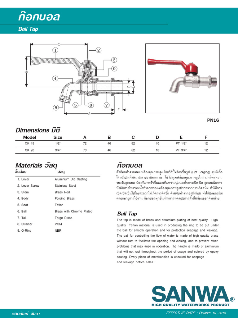 Sanwa Ball Tap | PDF
