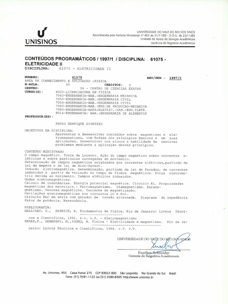 28 - 61075 - Eletricidade II | PDF