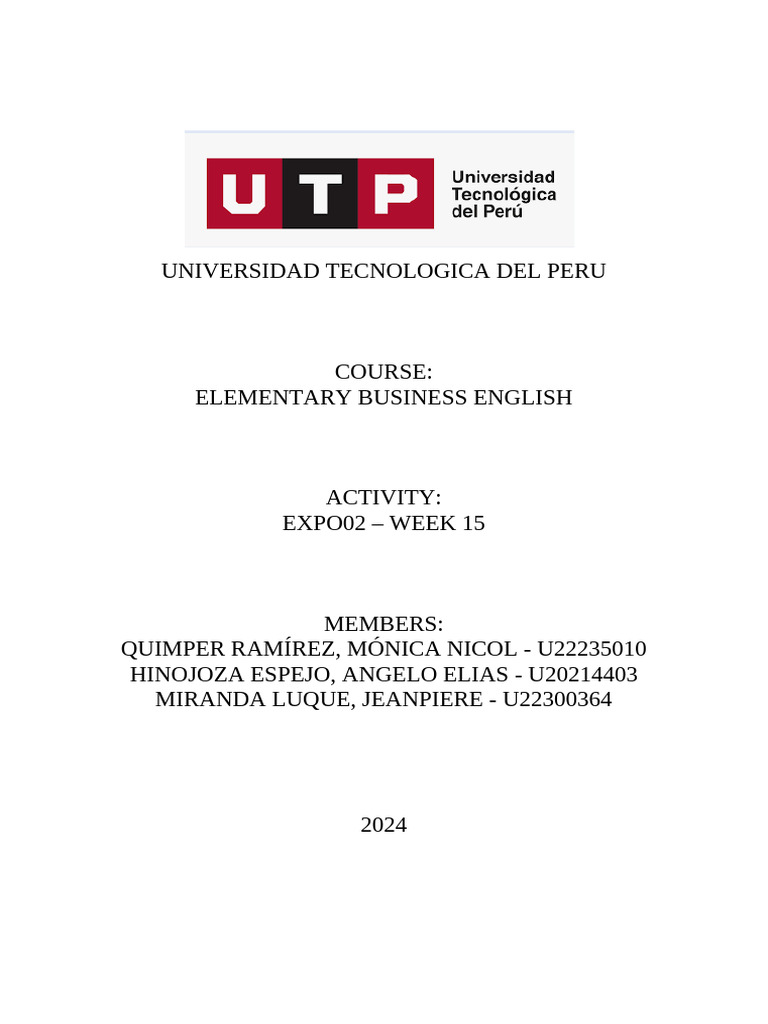 EXP02 English Semana15 | PDF