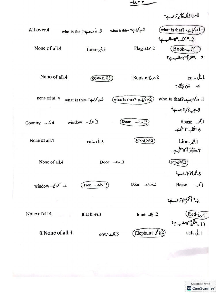 Arabic solved review pack | PDF Arabic solved review pack | PDF
