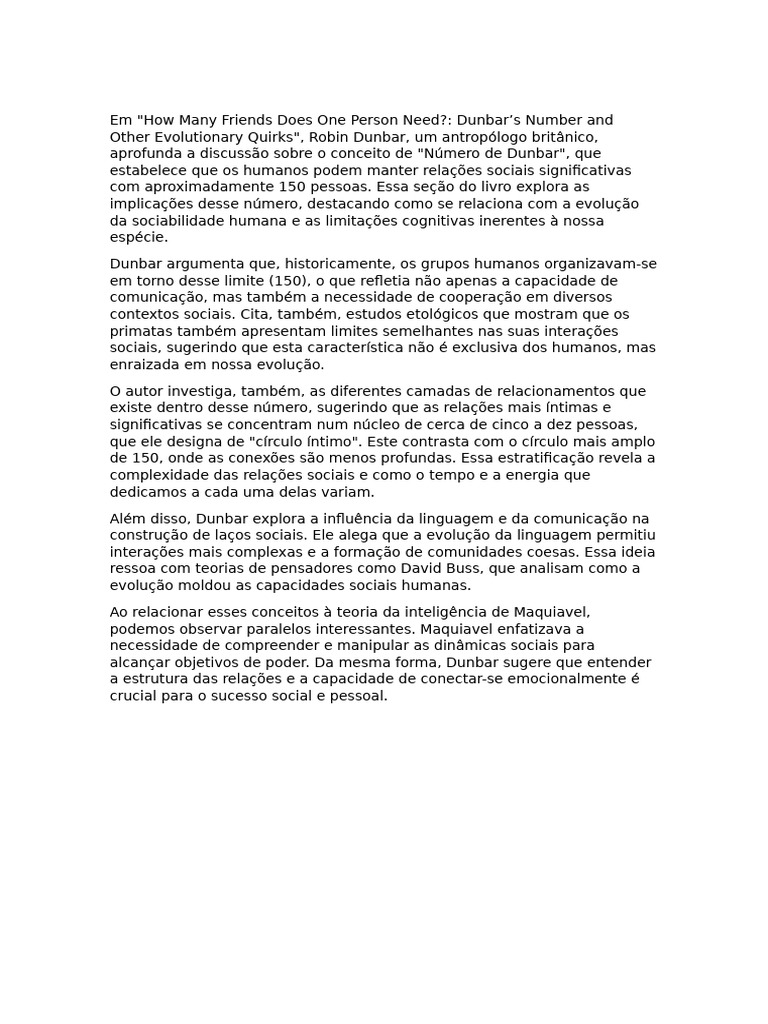 Dunbar's Number | PDF