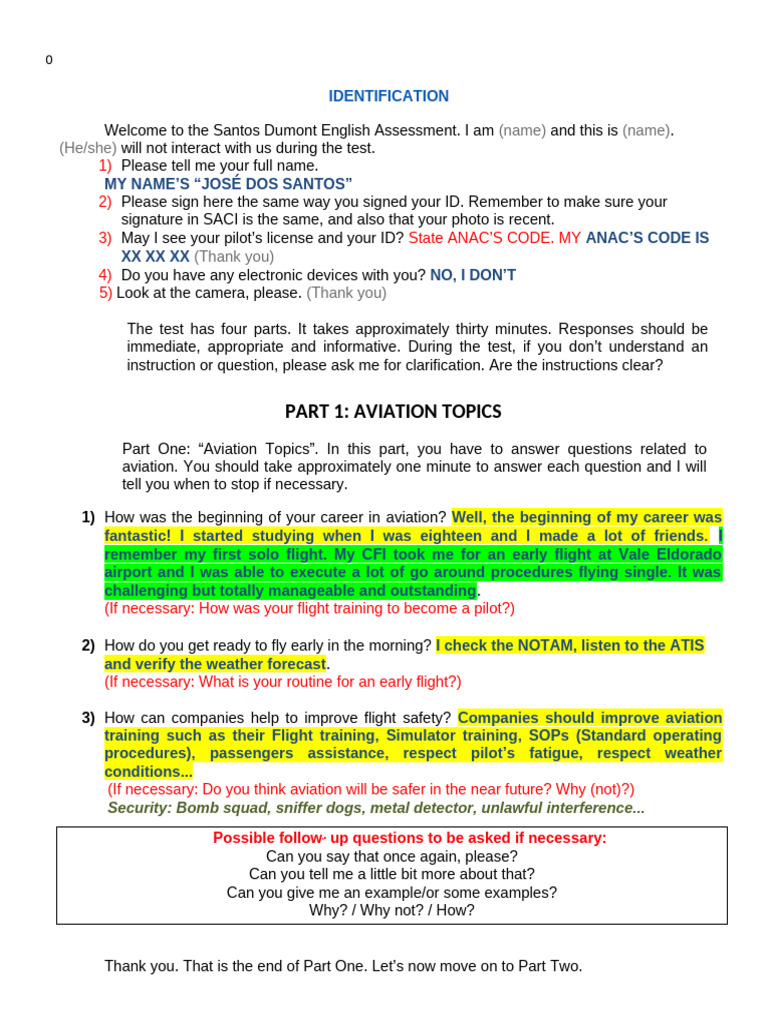 CFT_ICAO Test+01 | PDF | Airport | Air Traffic Control