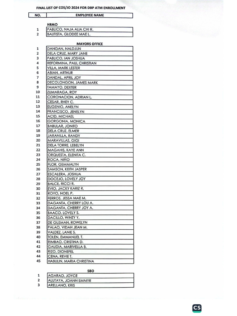 FINAL-LIST-FOR-DBP-ATM-ENROLLMENT | PDF