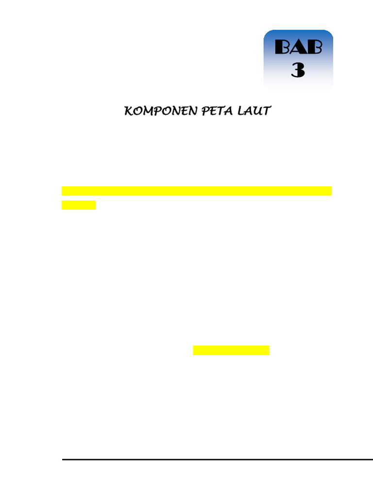Komponen Peta Laut | PDF