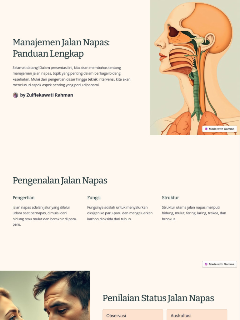 Manajemen Jalan Napas Panduan Lengkap | PDF