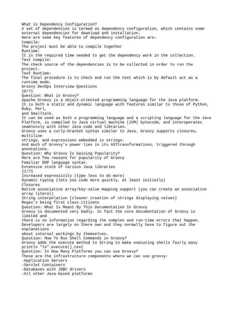 Groovy Configs | PDF