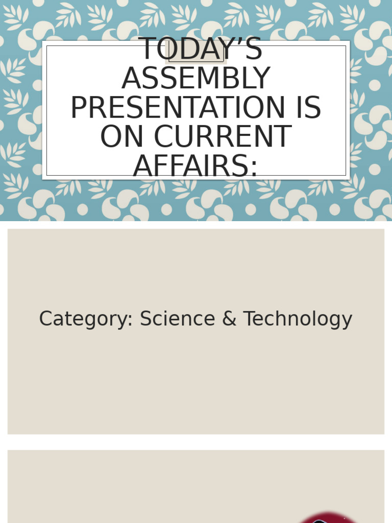 Presentation assembly | PDF