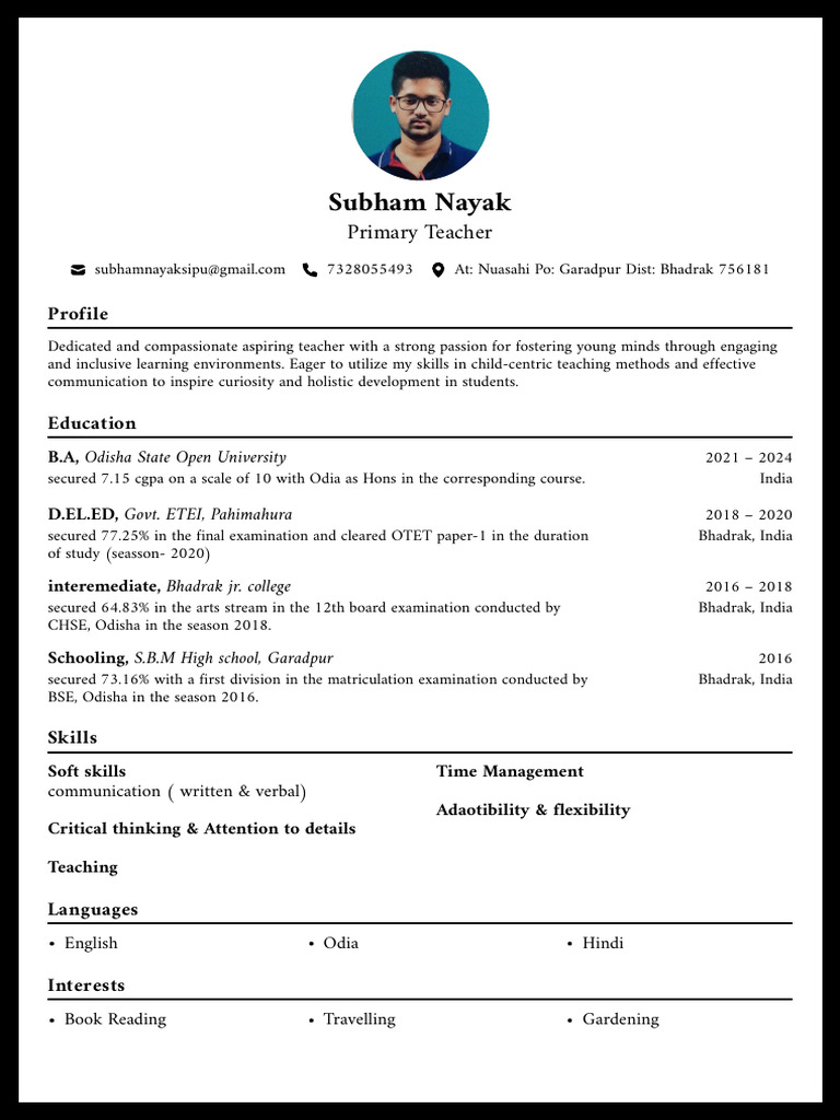 Subham-Nayak-FlowCV-Resume-20241126 | PDF