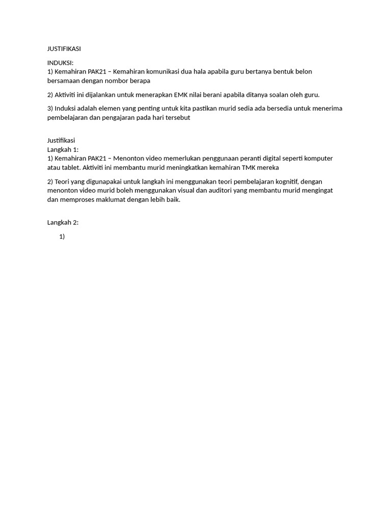 JUSTIFIKASI | PDF