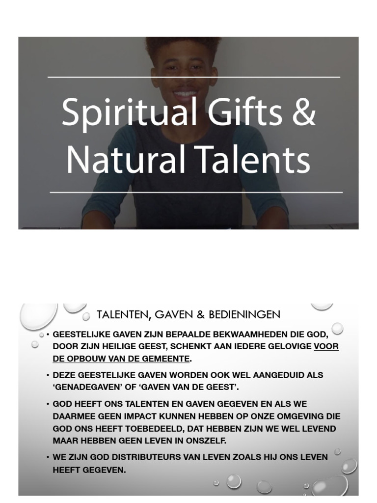Studie Talents, Gifts & Calling | PDF
