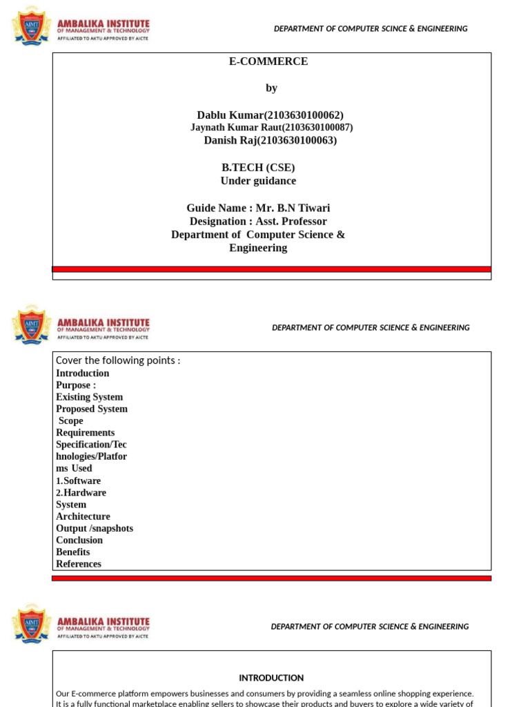 Format Miniproject&Project | PDF | E Commerce | Databases