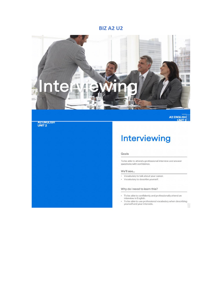 A2.2 - Interviewing | PDF