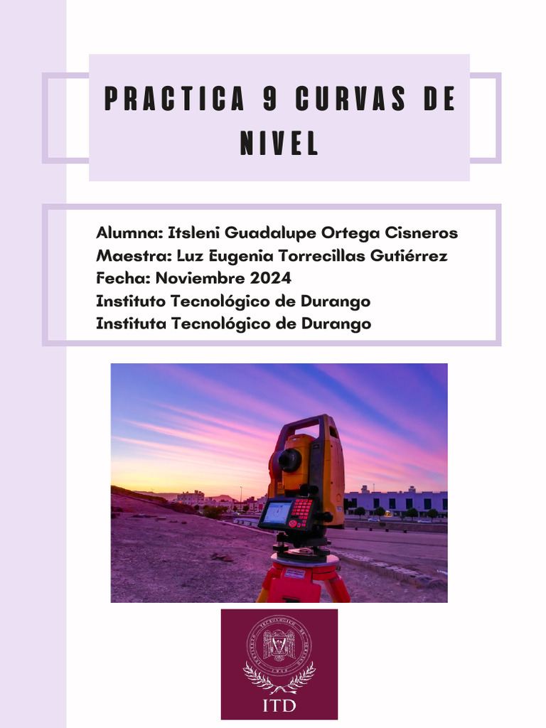 Practica 9 Curvas de Nivel | PDF | Terreno | Mapa