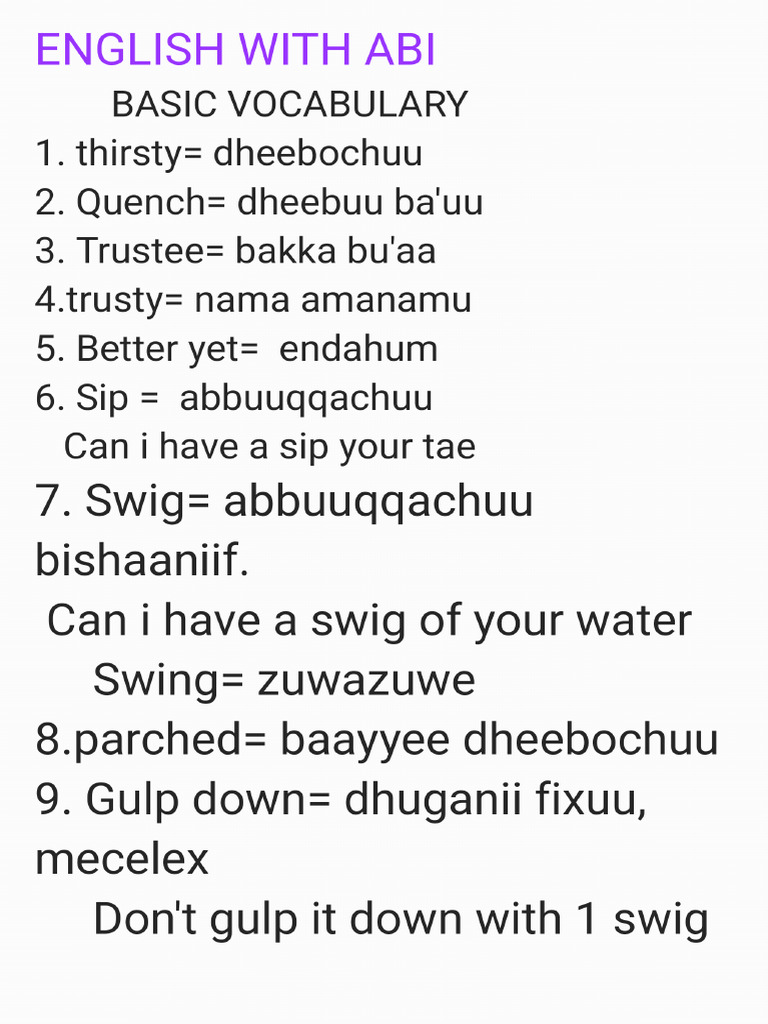 Engilish With Abi Food Vocabulary | PDF