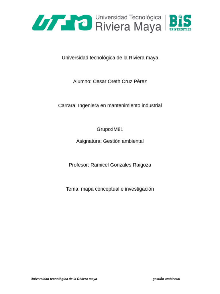 Universidad Tecnológica de La Riviera Maya | PDF | Residuos | Auditoría