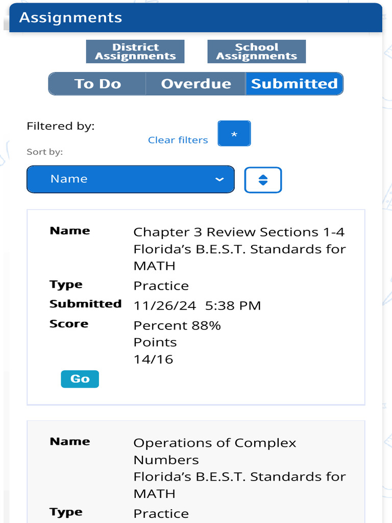 Math Assignments Overview | PDF