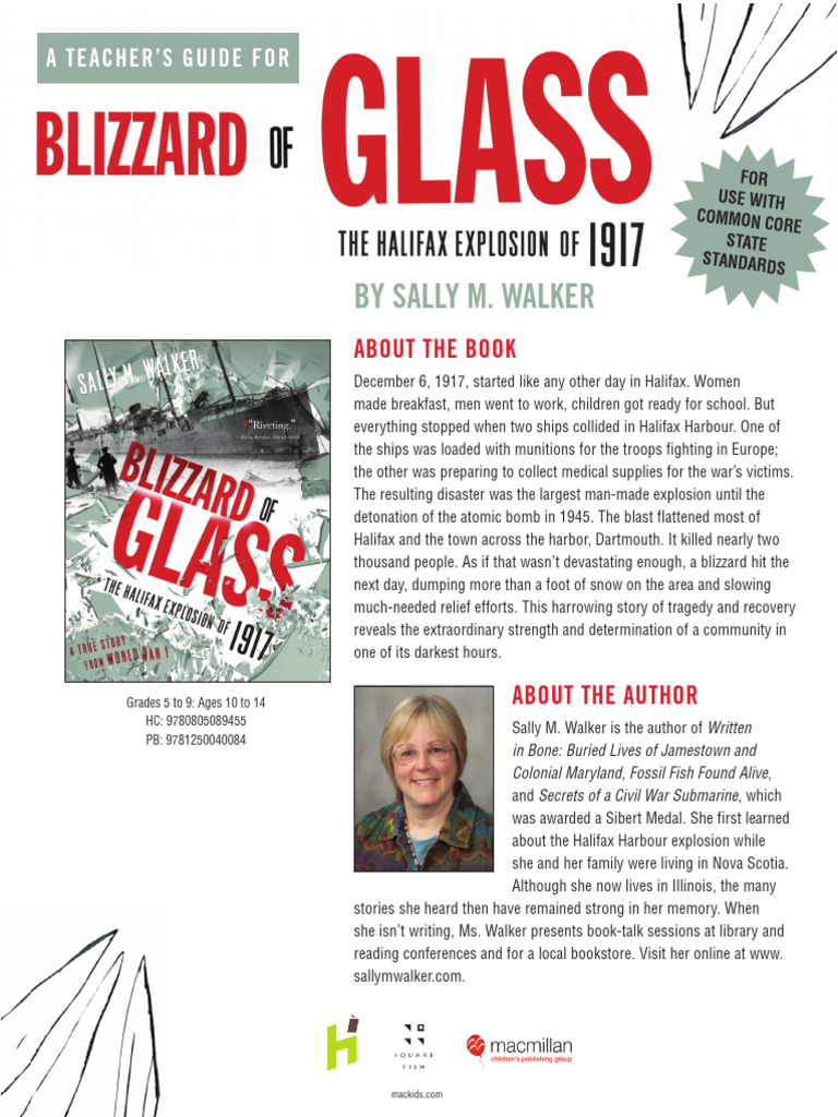 Blizzard of Glass Common Core Guide | PDF