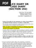 Police Diary and General Diary Overview | PDF | Police | Trials