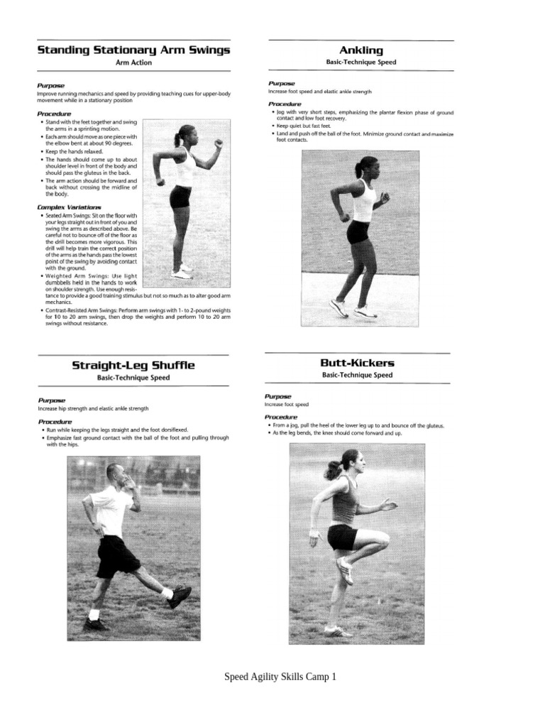 2022 Speed Agility and Skills Exercises | PDF