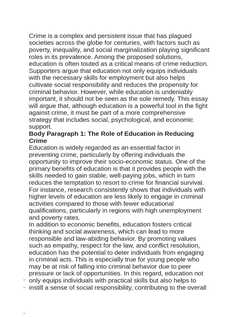 Example task 2 crime | PDF | Crimes | Crime & Violence