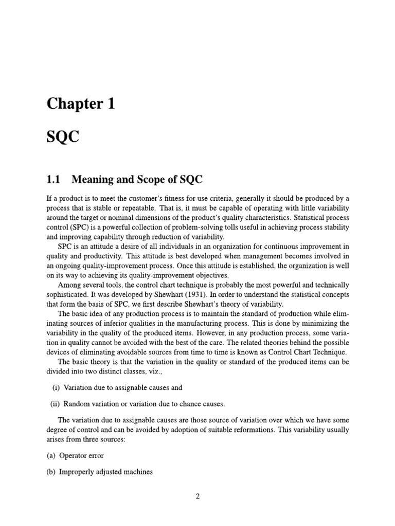 SQC1 | PDF
