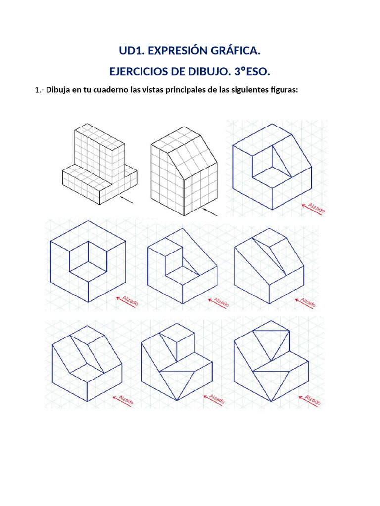 EJERCICIOS DE VISTAS - ACOTACIÃ N - ISO - y - ESCALAS | PDF | Dibujo