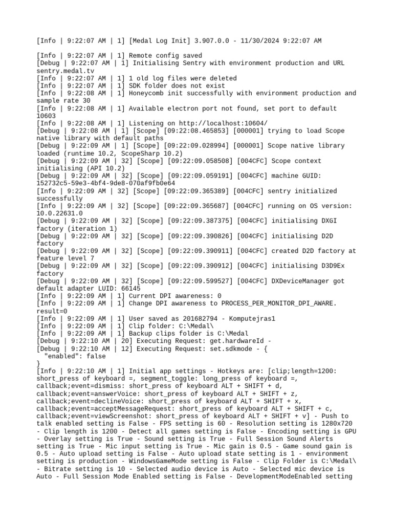 Medal Log 20241130 | PDF | Graphics Processing Unit | Keyboard Shortcut