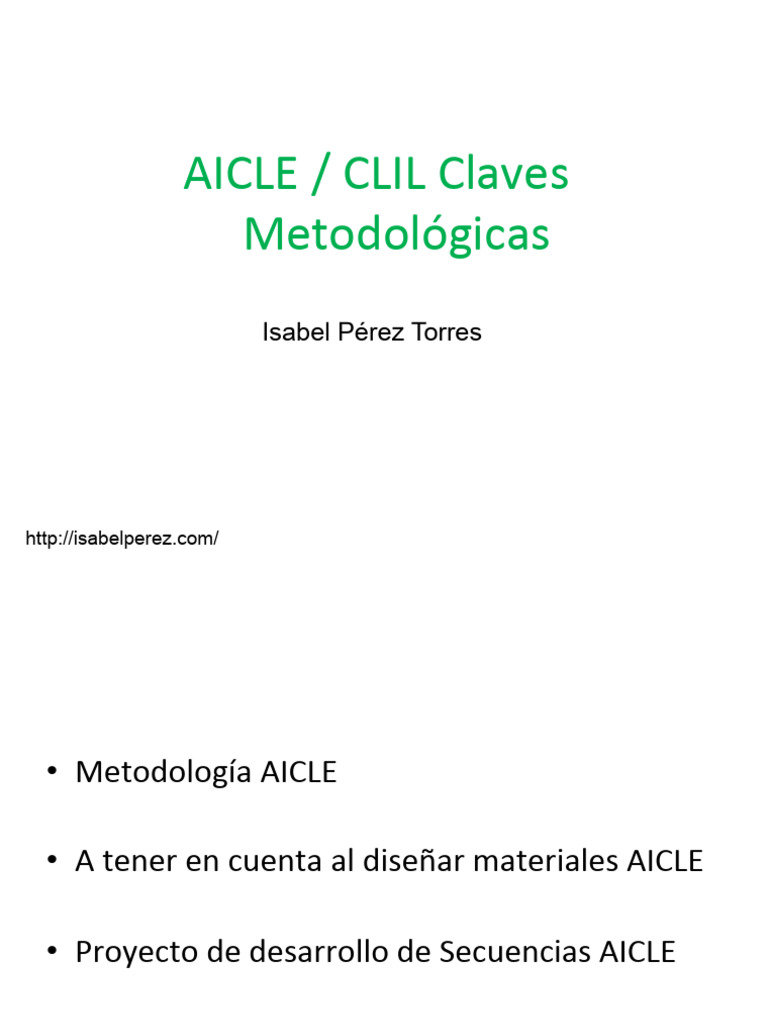 Metodología CLIL | PDF
