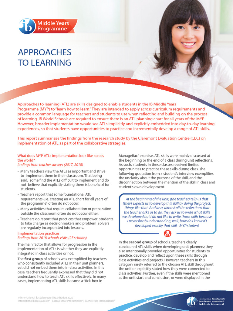 Approaches to Learning Claremont En | PDF | Teachers | Learning