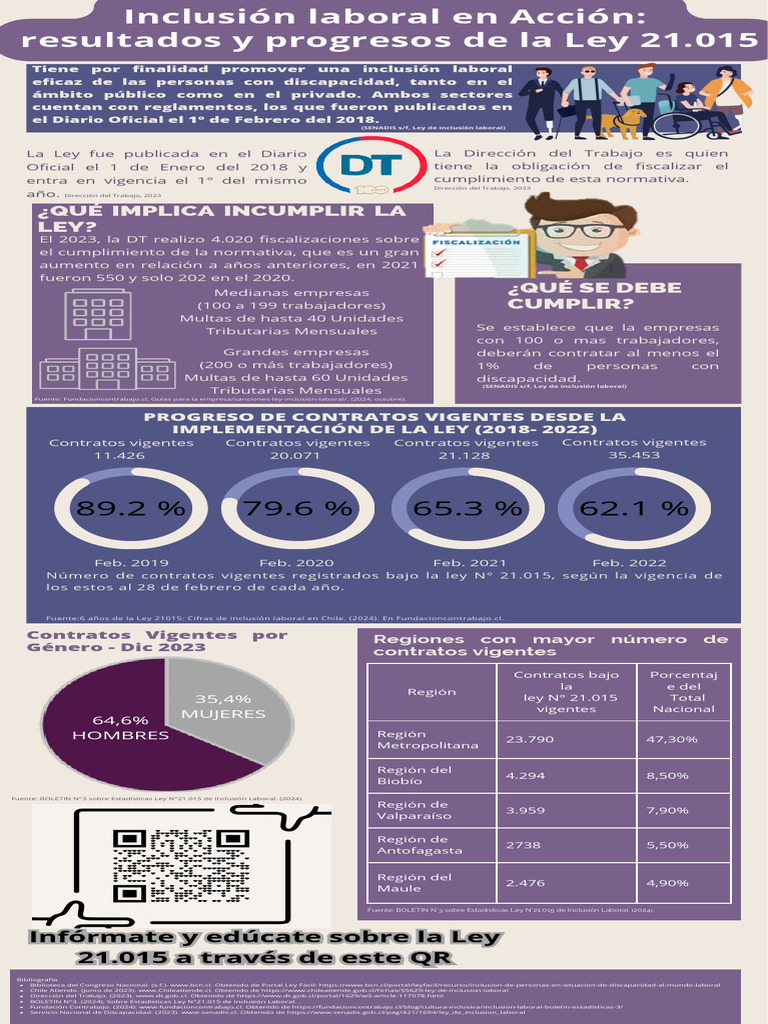 Infografía Ley 21015-ET | PDF