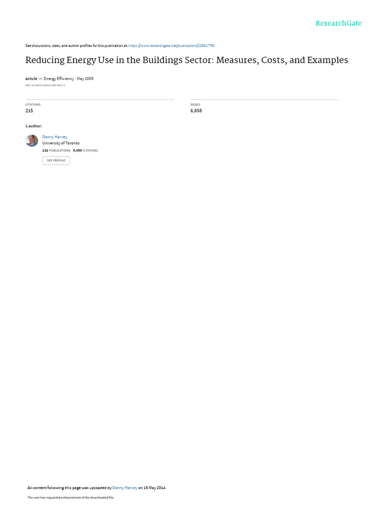 Reducing Energy Use in The Buildings Sector Measur | PDF | Air Conditioning | Heat Pump