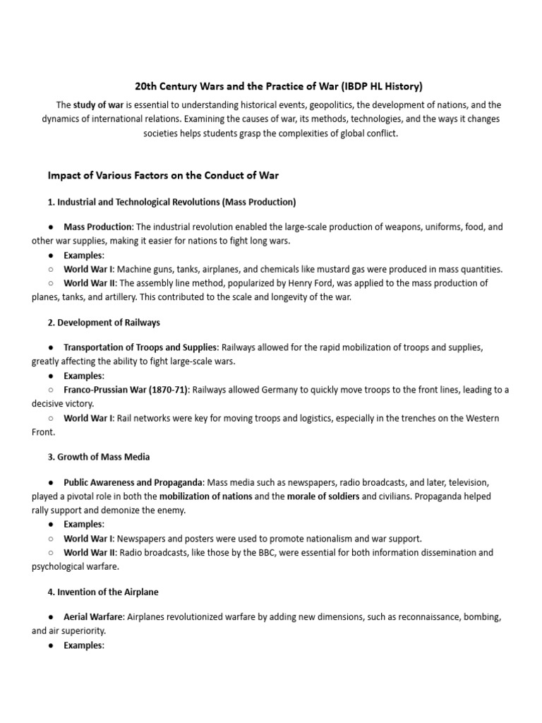 History_ 20th Century Wars-2 | PDF | Austria Hungary | Allies Of World ...