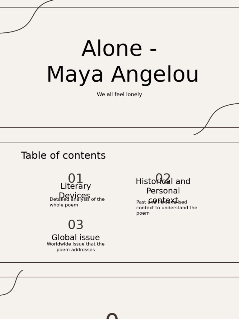Alone_by_Maya_Angelou | PDF | Poetry