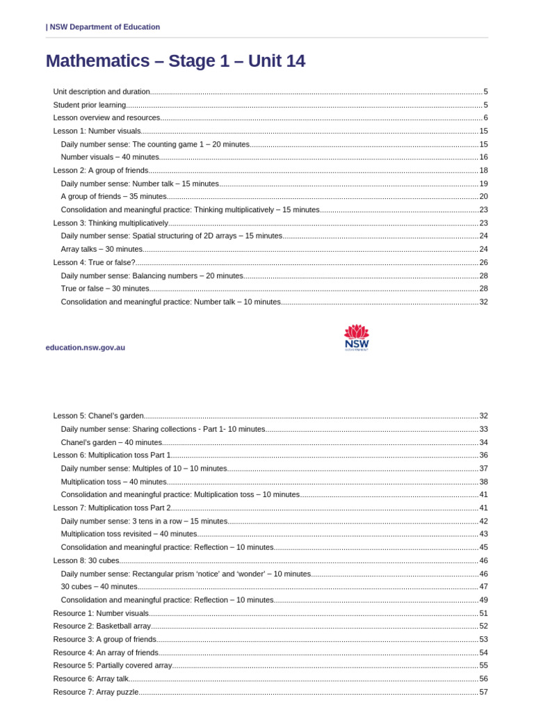 Mathematics s1 Year A Unit 14 | PDF | Matrix (Mathematics) | Multiplication
