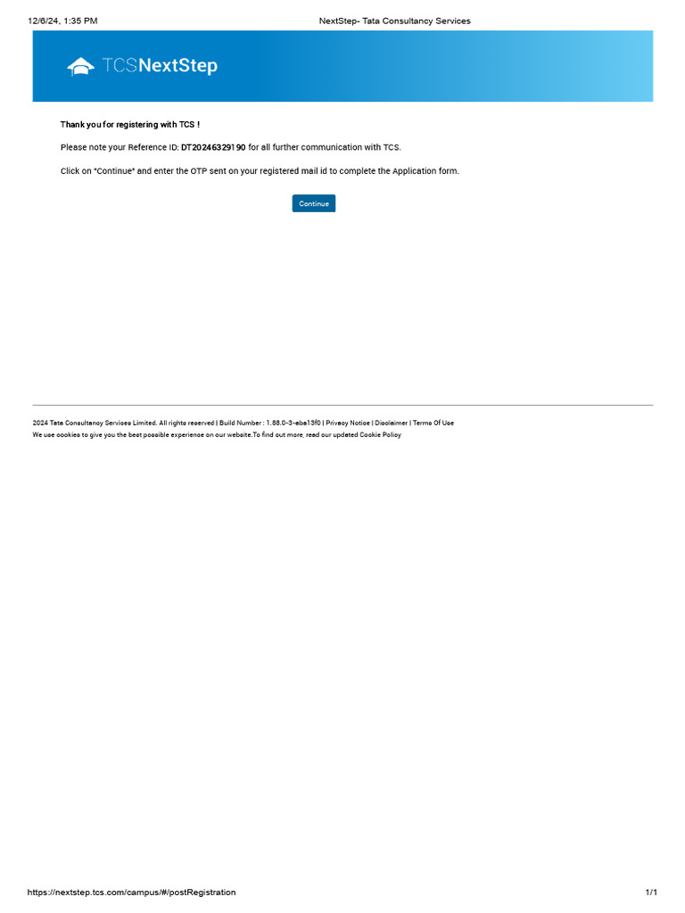 NextStep - Tata Consultancy Services | PDF