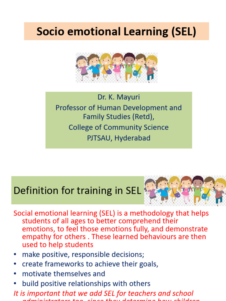 Introduction To Socio Emotional Learning and Self Awareness - Ms. K ...