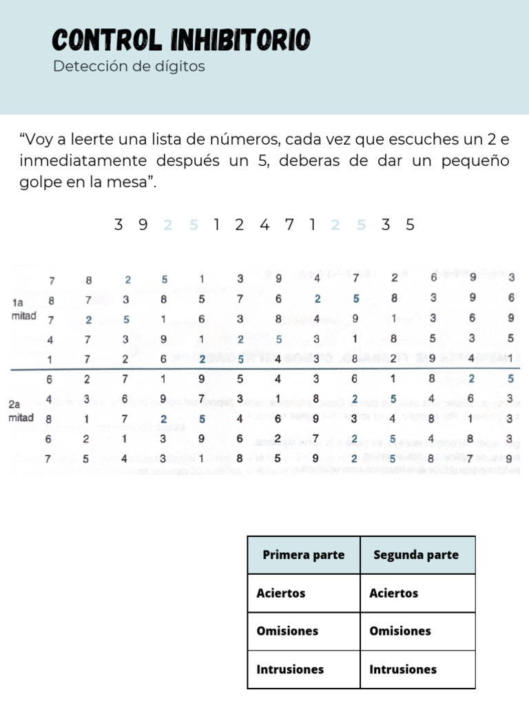 Cuadernillo Control Inhibitorio | PDF