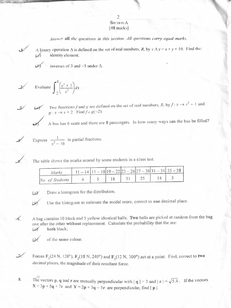 2020wassce Emath Paper 2 | PDF