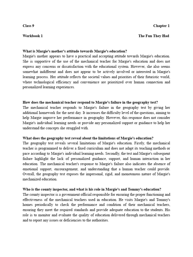 Class 9 Workbook | PDF | Teachers | Learning