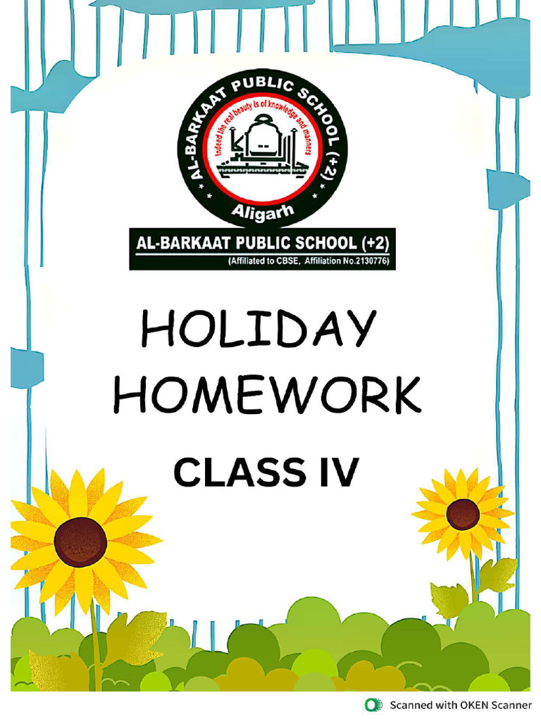 CLASS 4 HOLIDAY HOMEWORK2 - Compressed | PDF