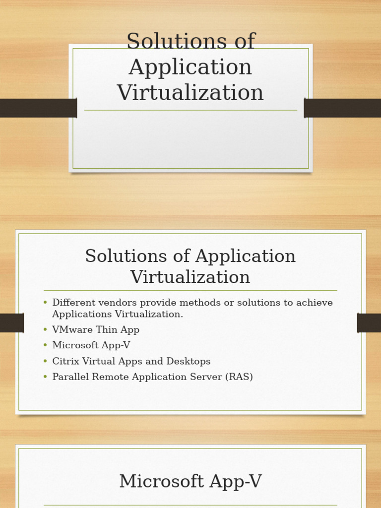 Solutions Applic Virtualization | PDF