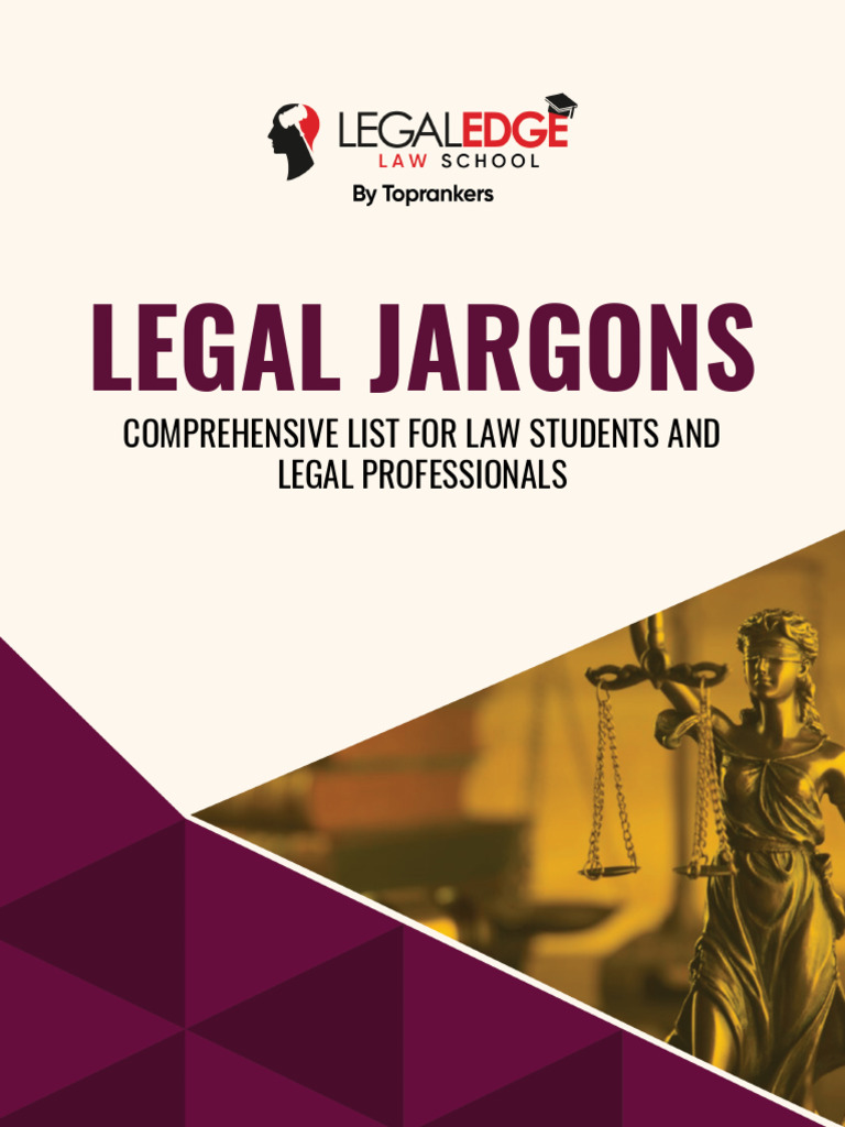 Legal Jargons | PDF | Tort | Lawsuit
