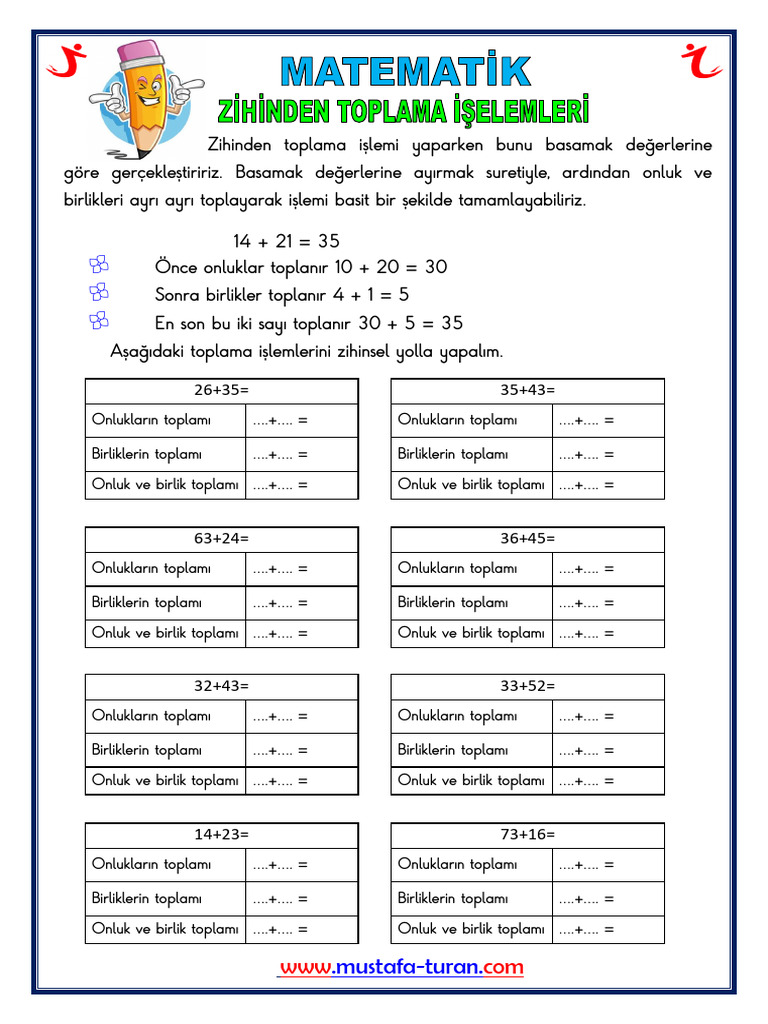Zihinden Toplama Islemleri 4 | PDF