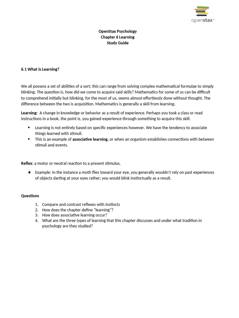 OpenStax Psychology2e LectureNotes OpenStax Psychology2e LN06 | PDF ...