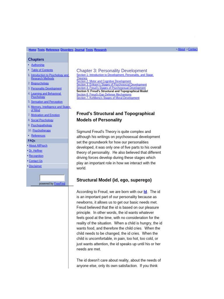 Home Id, Ego, Super Ego & Topographic Model. | PDF | Id | Psychological ...