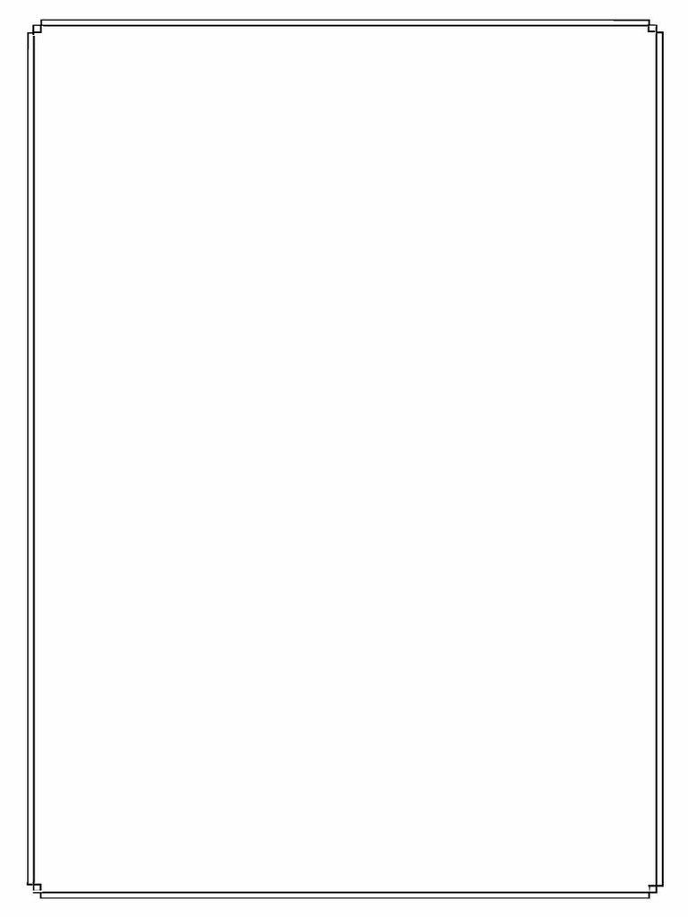 White and Black Minimalist Simple Page Border | PDF