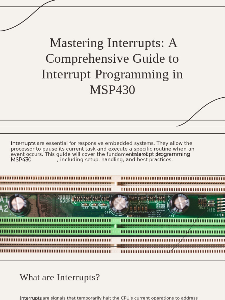 Slidesgo Mastering Interrupts A Comprehensive Guide To Interrupt ...