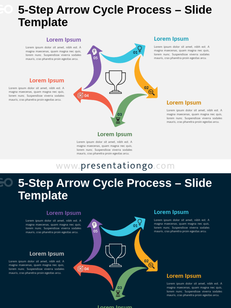 2 1766 5 Step Arrow Cycle Process PGO 4 3 | PDF