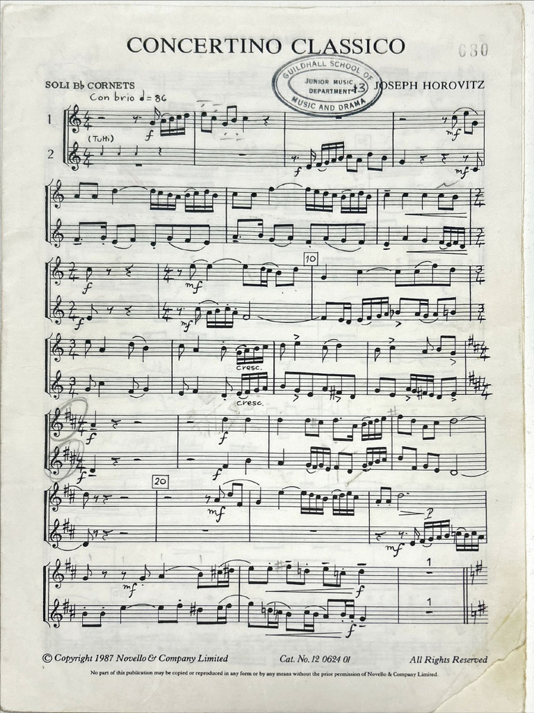 Soli BB Cornets | PDF